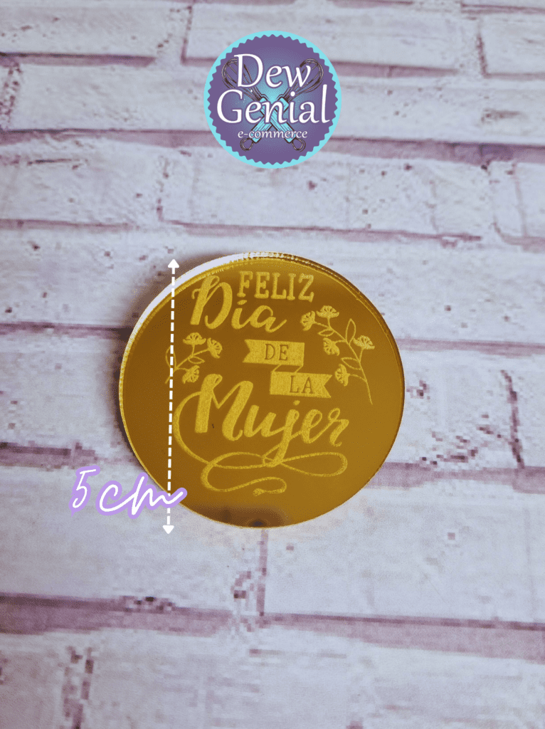 Circle Topper Feliz Dia de la Mujer CT-025 | DewGenial