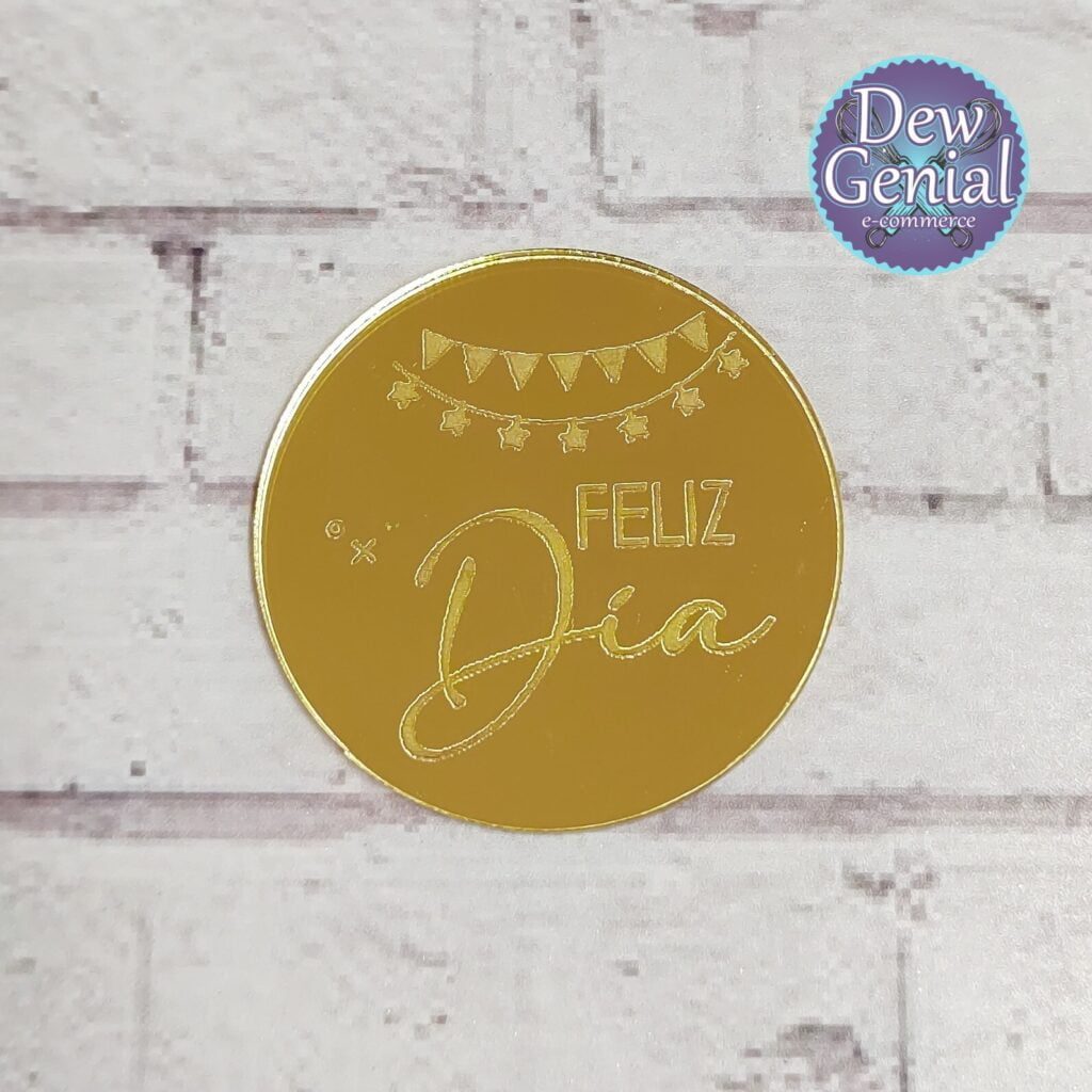 Circle Topper Feliz Día Ct 010 Dewgenial