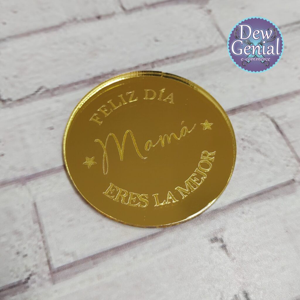 Circle Topper Feliz Día Mamá Eres La Mejor Ct 001 Dewgenial