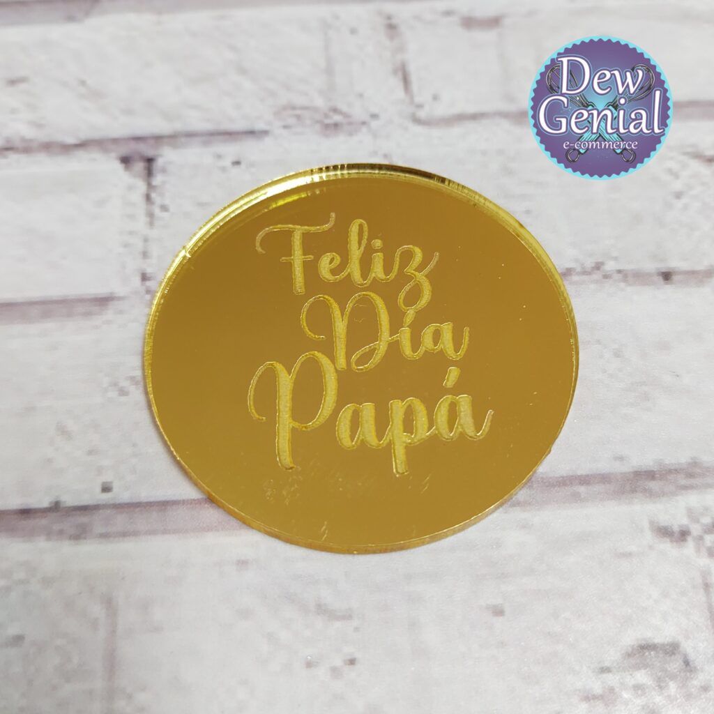 Circle Topper Feliz Día Papá Ct 011 Dewgenial