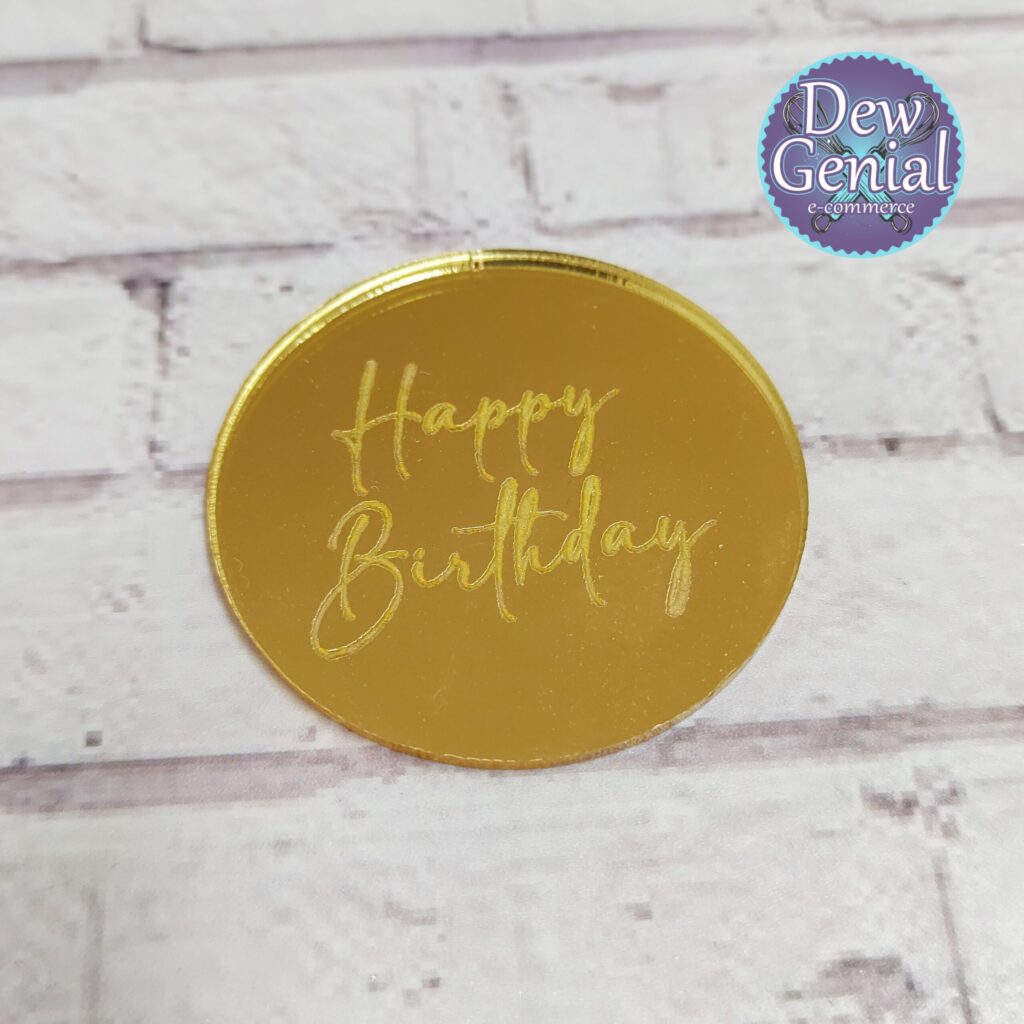 Circle Topper Happy Birthday ct-008 | DewGenial