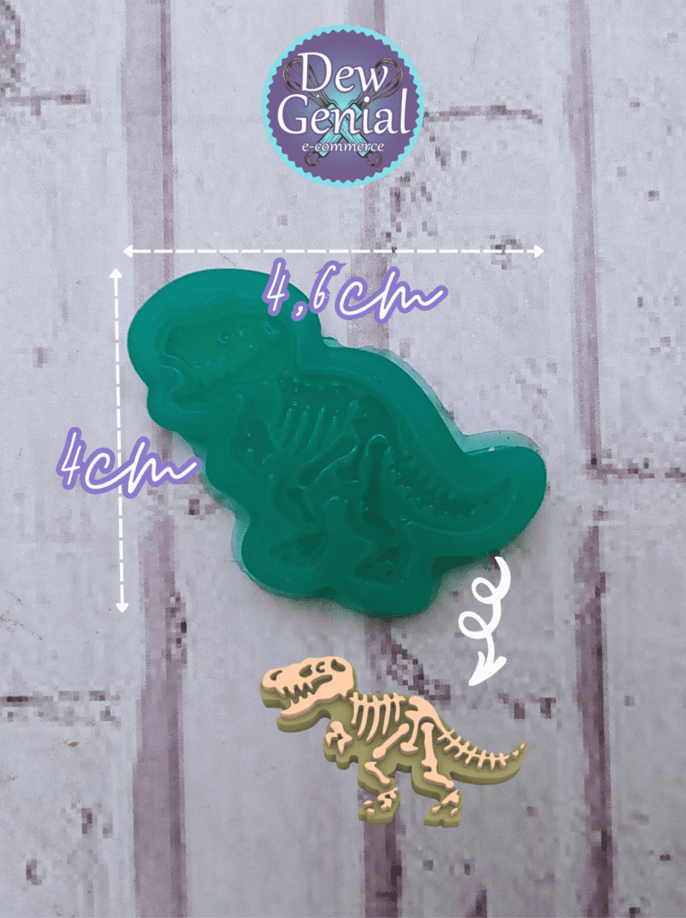 Molde De Silicona Dinosaurio Fosil T Rex 4Cm DG-1124 | DewGenial