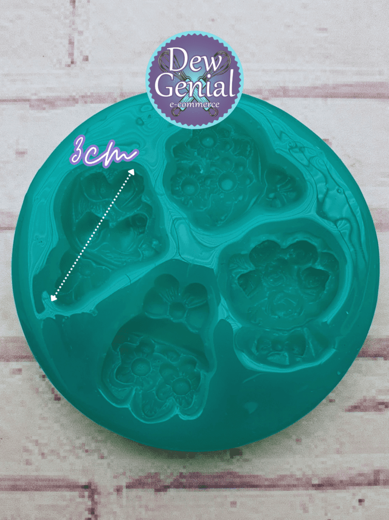 Molde De Silicona Ramo De Rosas Y Flores X4 DG-1150 | DewGenial