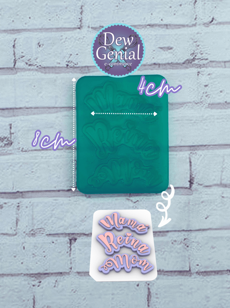 Molde De Silicona Mama Mom Reina 4Cm DG-1180 | DewGenial