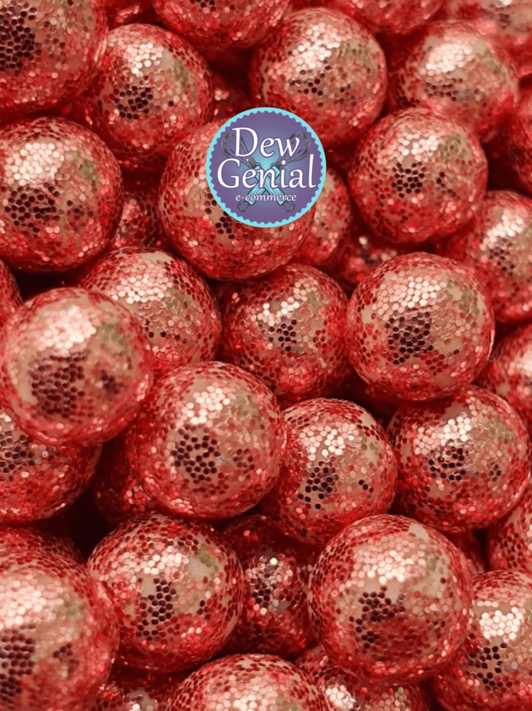 Perla Diamantada Escarchada Rosada 6mm x50gr | DewGenial