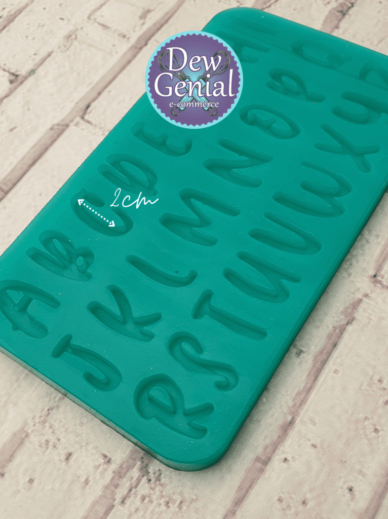 Molde De Silicona Abecedario Dew Mayuscula 2Cm DG-1145 | DewGenial