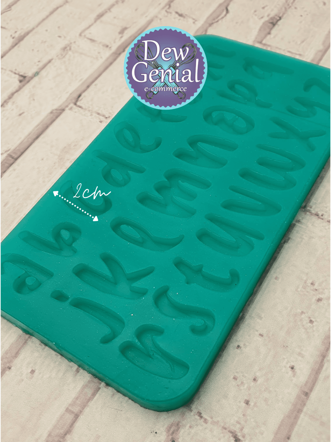 Molde De Silicona Abecedario Dew Minuscula 2Cm DG-1146 | DewGenial