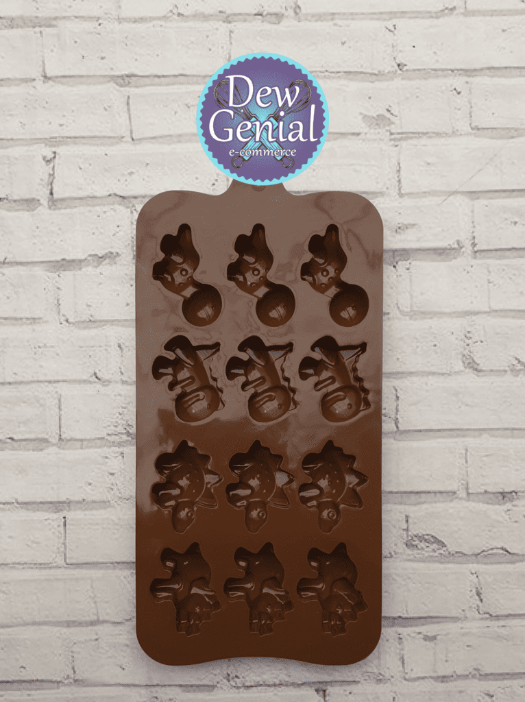 Molde Silicona Dinosaurios Triceratops y Estegosaurios MS-319 | DewGenial