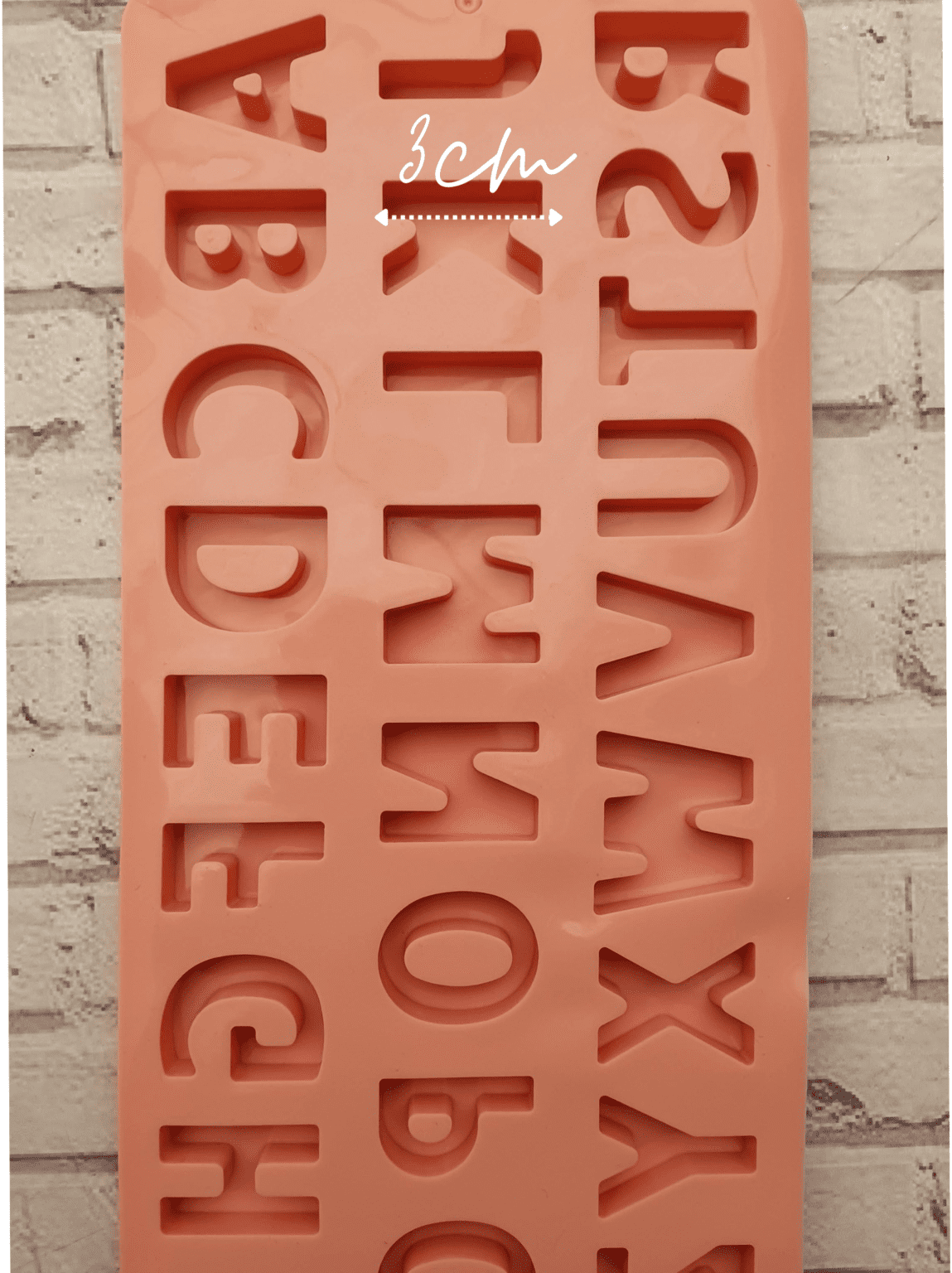 Molde Silicona Abecedario Mediano 3cm MS-321 | DewGenial