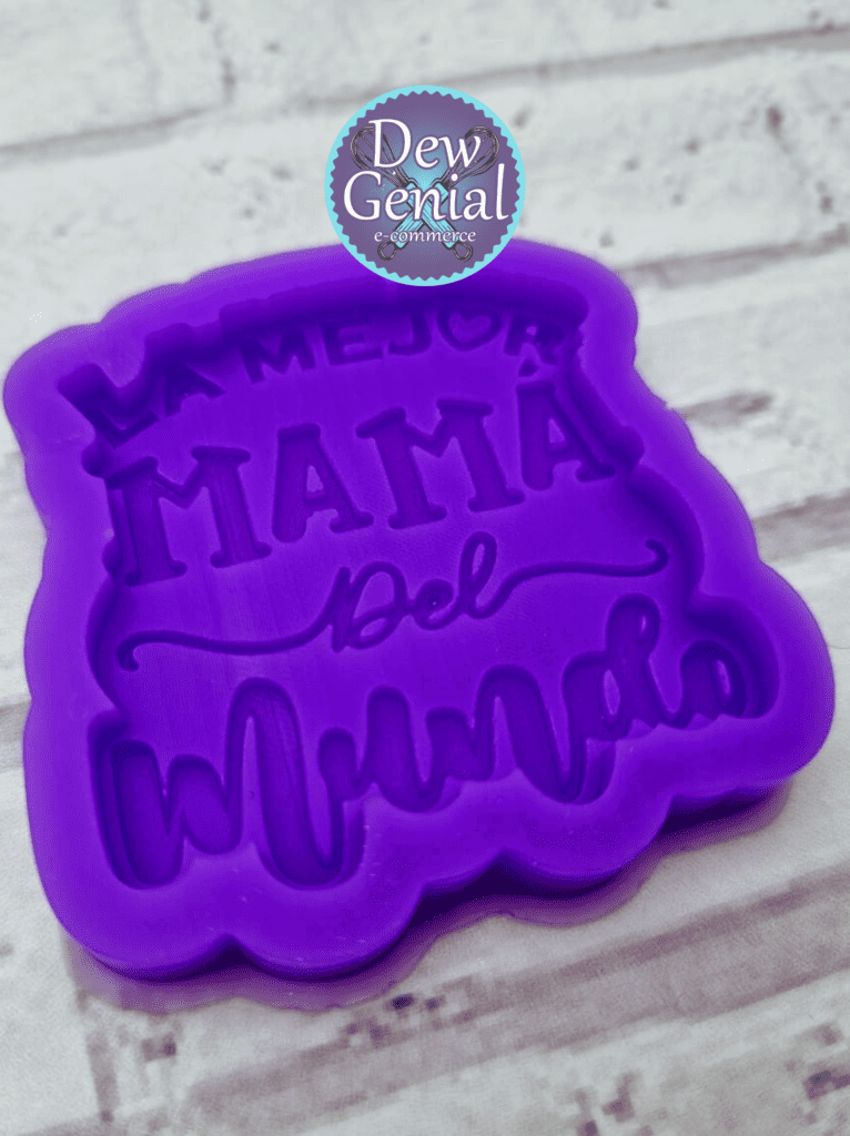 Molde De Silicona La Mejor Mama Del Mundo 4Cm DG-1263 | DewGenial